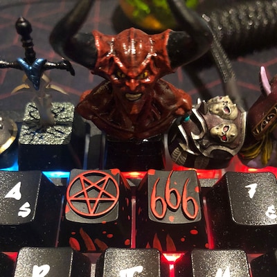 666 Splatterhouse Artisan Keycap for Cherry MX Mechanical Gaming ...