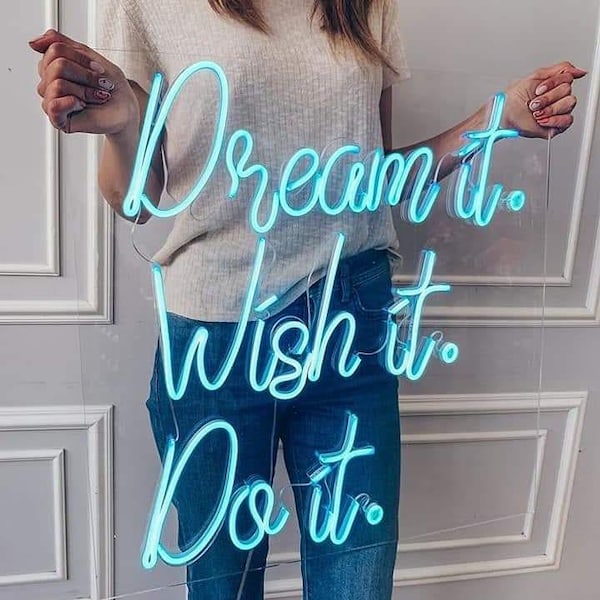 Custom Kids Name Neon Sign - Nursery LED Light Decor - Personalized ...