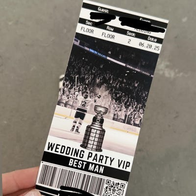 Groomsmen Proposal Ticket Football, Personalized NFL Groomsmen Gift ...