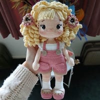 Valeria Crochet Amigurumi Doll Pattern, Vintage Doll Pattern, Inglês ...