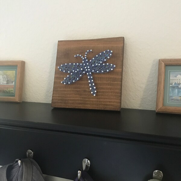 Dragonfly String Art | Handmade Decor | Whimsical Art | Gift - Etsy