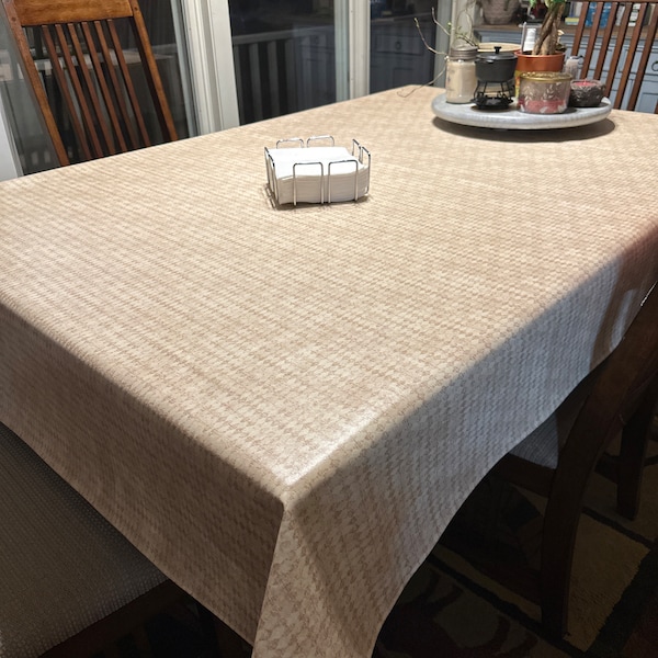 Vinyl Tablecloths - 6111 Commercial Grade Vinyl Tablecloth - Restaurant ...