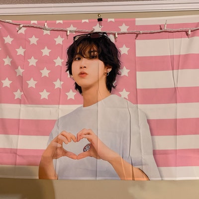 MOMO Twice America Flag Banner, Twice Members Kpop Flag, Twice Album ...