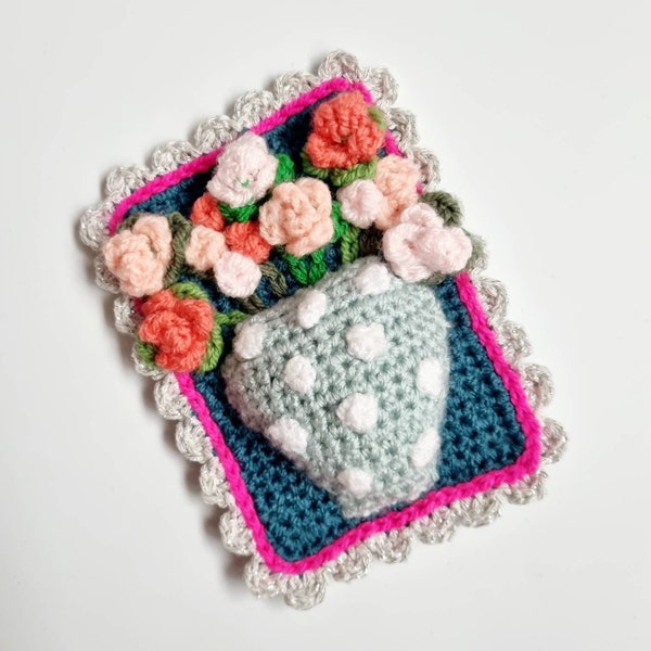 Crochet Pattern ‘say It With Flowers’ - Postcard Decorative Vase Love ...