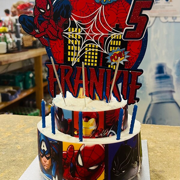 3D Spider Man Cake Topper | Spider-man | Personalised Handmade ...