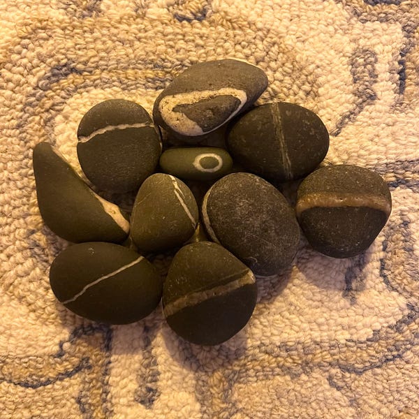 A Huge Heavy Hag Stone With Fossilized Communal Coral From Ireland ...