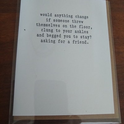Funny Letterpress Belated Thank You Card Late Thank You Card ...