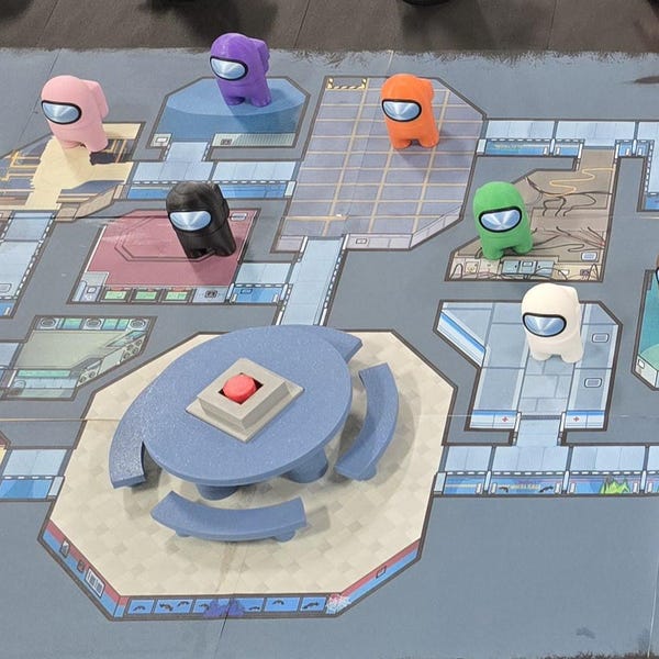 Among Us Emergency Meeting Table: DIY Game Figure - Etsy
