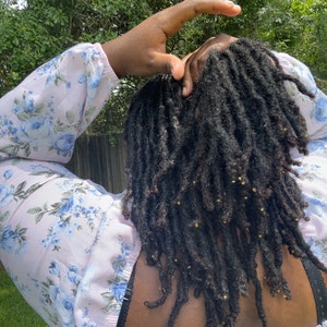 Small Gold Loc Sprinkle Beads, Braid Jewelry Dreadlock Accessories ...