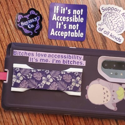 Accessibility Sticker Set 3 Piece 3 Waterproof Vinyl Sticker Set for ...