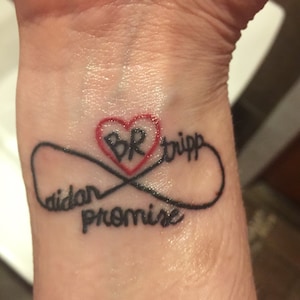 Three or Four Names Custom Infinity Tattoo Design With Personalization ...