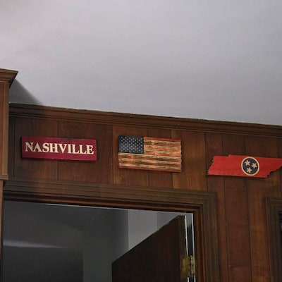 Nashville Skyline Wall Art Wooden Sign Wall Decor, Wooden Sign, TN ...