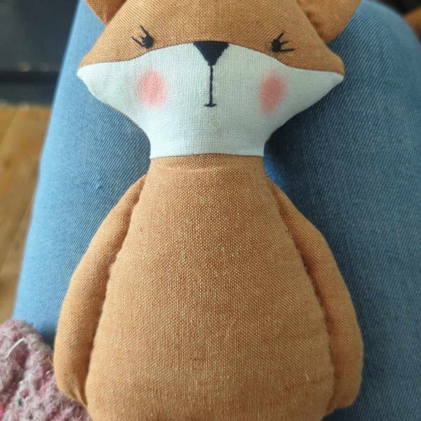 Fox Sewing Pattern and Tutorial, Fox Sewing Instructions, Handmade Fox ...