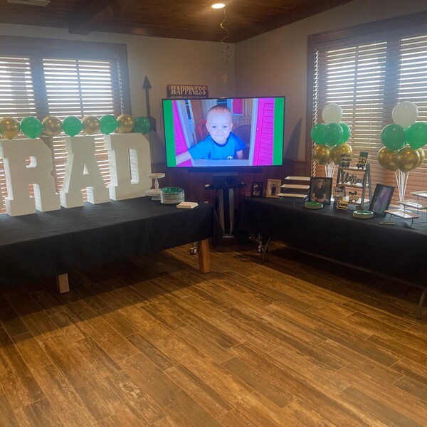 Large Grad Table Base Foam Letters | 30” Tall and 8” Deep Letters ...