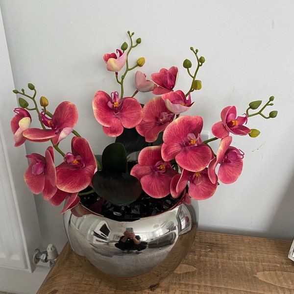 Artificial Roses, Real Look Pink Roses, Pink Flowers, Artificial ...