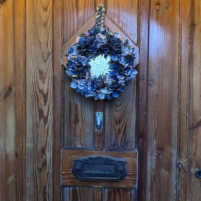 Gay Pride Inspired Door Rag Wreath Home Wall Decoration Handmade Front ...