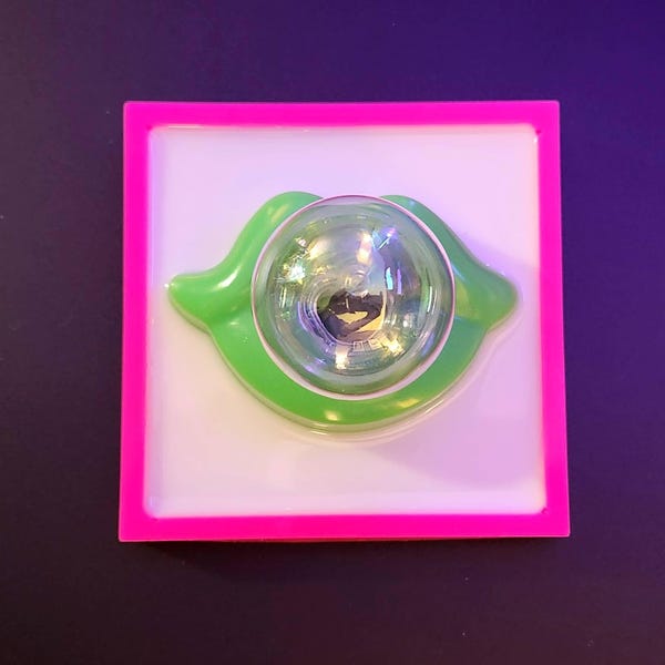 PURPLE CHERRY Disco Ball Sculpture / Decorative Shelf Sculpture ...