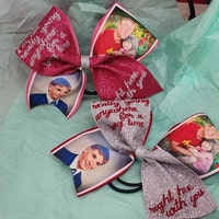 STREAMERS Cheer RIBBON Bows, Cheer Squad Bows With Text Cheer Bows ...