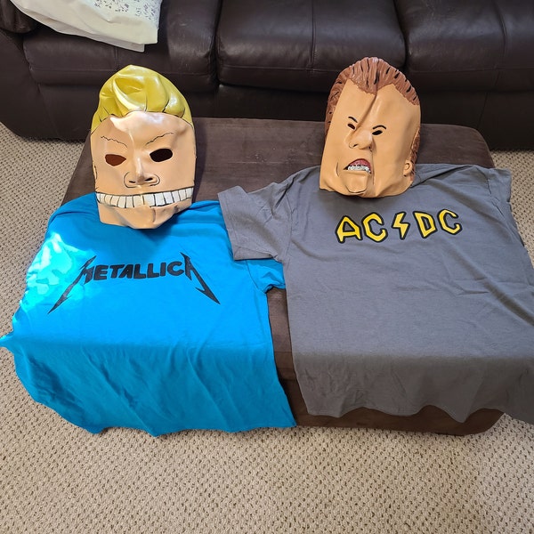 Acdc Shirt Beavis And Butthead Costume Halloween Rock N Roll T Shirt Etsy
