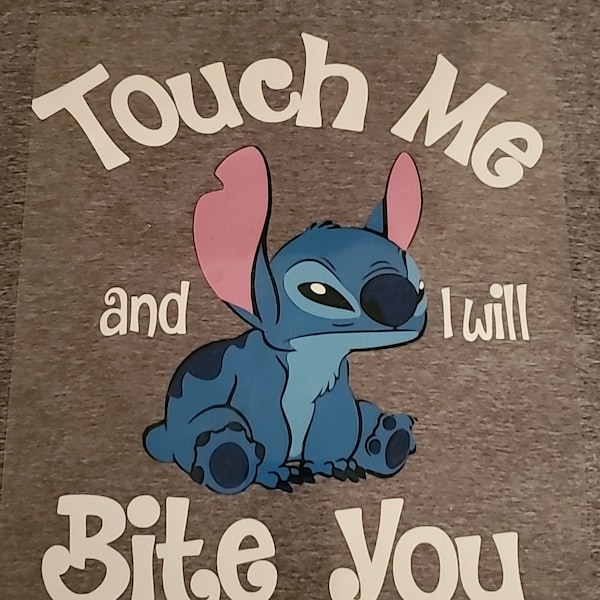 Stitch Touch Me and I Will Bite You Svg, Lilo and Stitch,stitch Svg ...