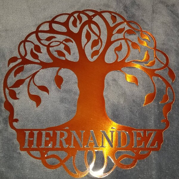 Tree of Life Metal Family Sign Outdoor Wall Decor - Etsy