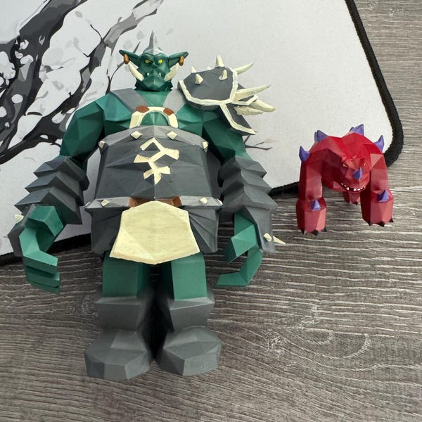 Callisto Resin Figure Osrs, Wilderness Boss Collectible, Hand-painted ...