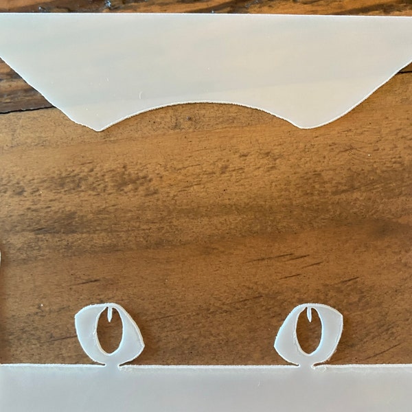 Peeking Cat Stencil - Reusable Peeking Cat Stencil-diy Craft Stencil ...