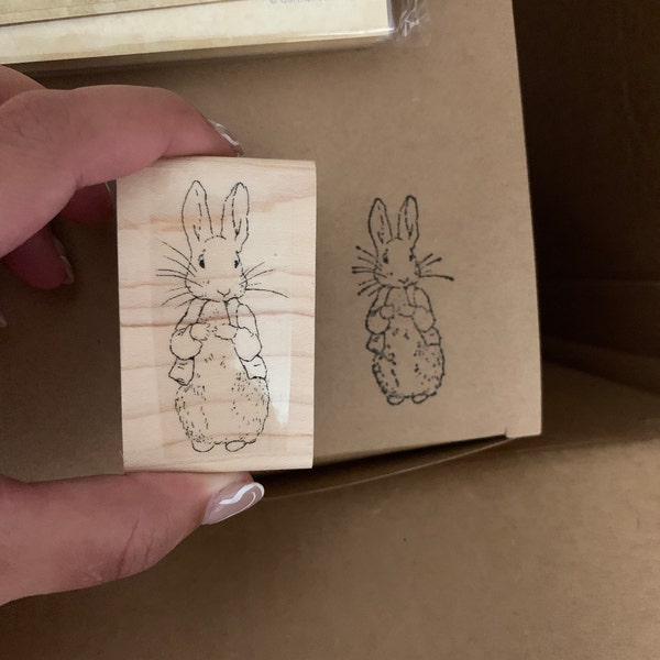P128 -peter Rabbit- Rubber Stamp - Etsy