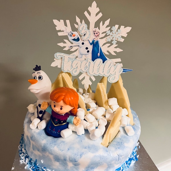 Personalised Elsa Frozen Cake Topper - Elsa Cake Topper Party ...