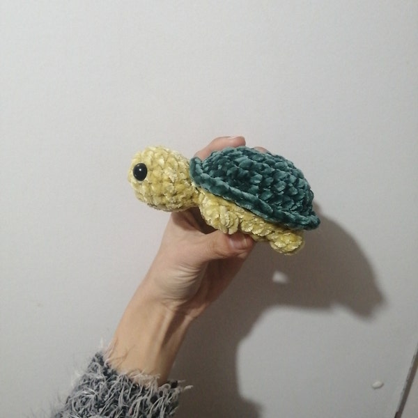 No Sew Baby Turtle Crochet Pattern, Miniature Turtle Amigurumi Pattern ...