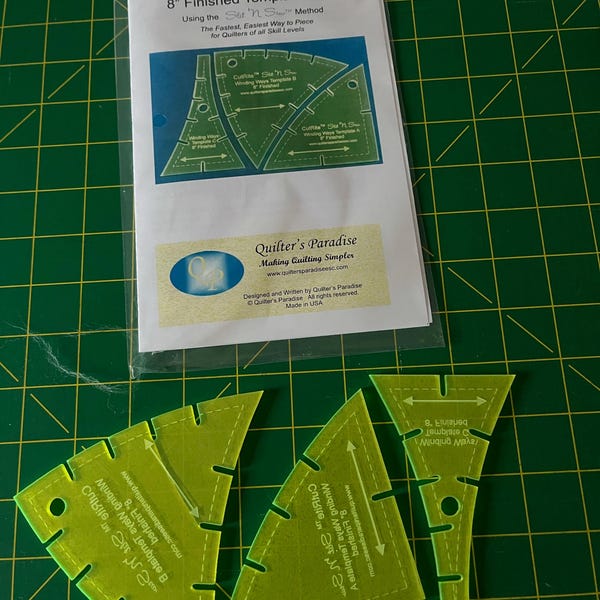 Cutrite Slit 'N Sew Double Wedding Ring Template Set - Etsy