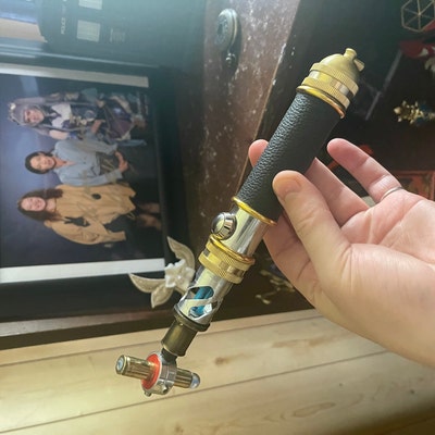 Steampunk Sonic Screwdriver Black & Yellow With Light and Sound. Light ...