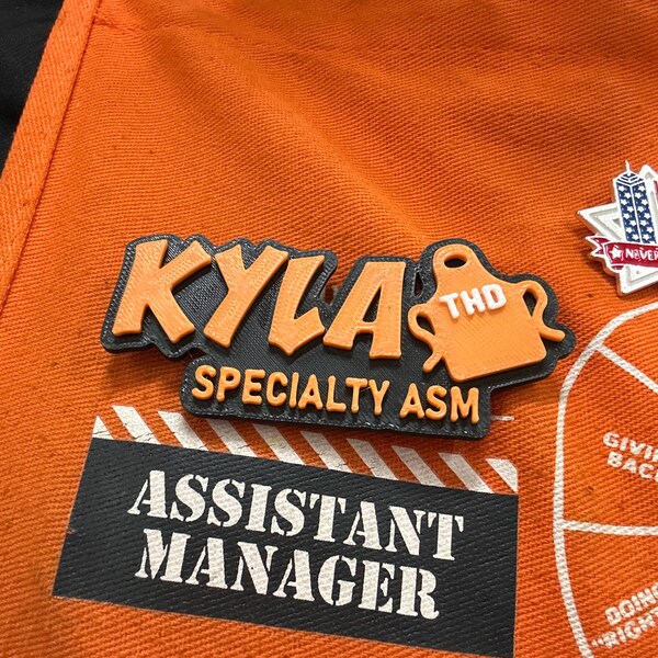 Personalized Name Tags With Apron, 3D Printed Keychains, Kid's Name ...