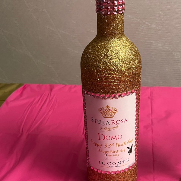 Custom Wine Label,custom Stella Rosa Label,custom Wine Gift,750ml Wine ...