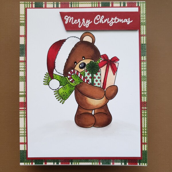 Christmas Digital Stamps,digital Stamps,christmas Bear Digital Stamps ...