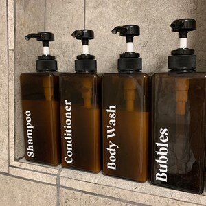 Shampoo Conditioner Body Wash Stickers Personalized Shampoo - Etsy