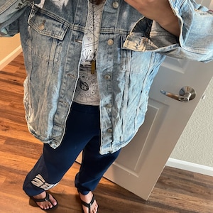 Nasa Customised Vintage 80's 90's Trucker Denim Jeans - Etsy Canada