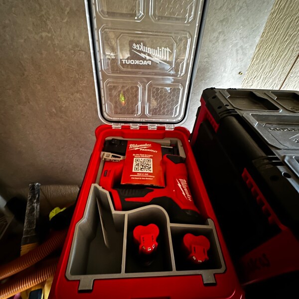 Milwaukee Packout Compact Tool Box M18 Battery Rack UPPER Insert - Etsy