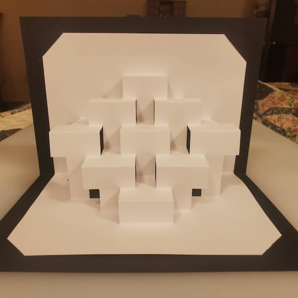 DIY Template - "9x9 Spiral" Kirigami Paper Sculpture - Etsy