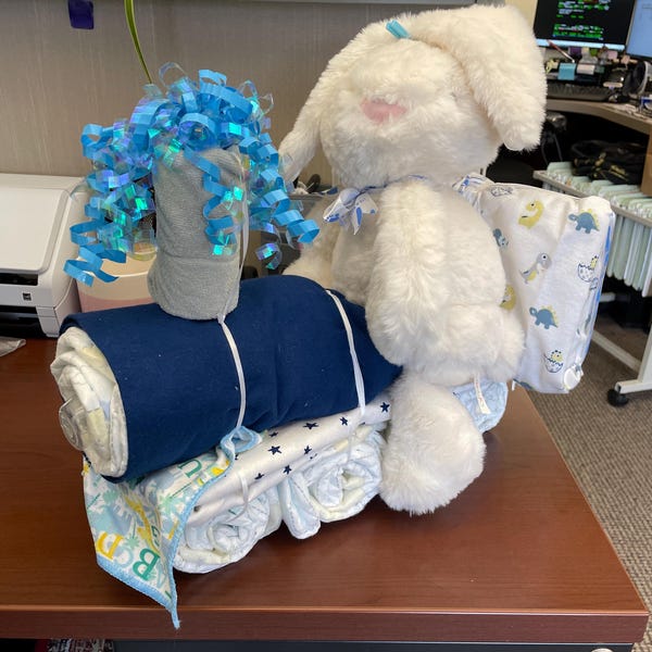 Baby's First Love Large Diaper Heart Box - Sweet Baby Shower ...