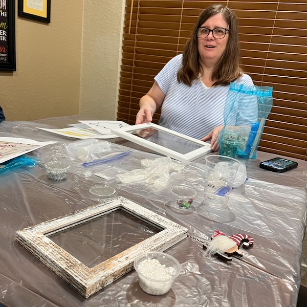 Kit, Do It Yourself DIY Resin Art Kit, Sea Glass Picture, Shell Art ...