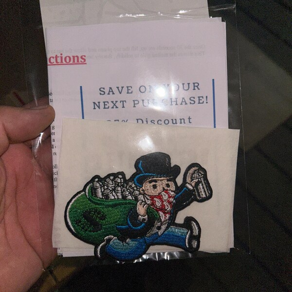 Graffiti Pennybags - Iron on Patch - Sew on Patch, Applique Patch - Etsy