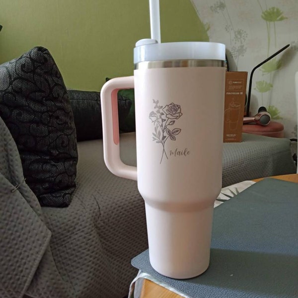 Personalized Stanley 40oz Tumbler,insulated Travel Mug,custom 40oz ...