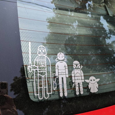 Custom Star Stick Figure Family Vinyl Car Decals, Adult, Teen, Child ...