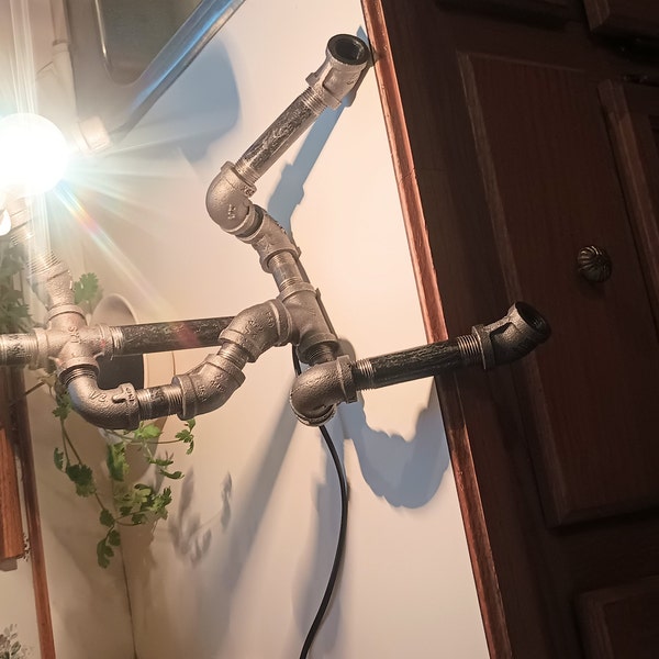 Industrial Iron Pipe Steampunk Lamp Socket | Fits 1/2", 3/4" & 1" Pipe ...