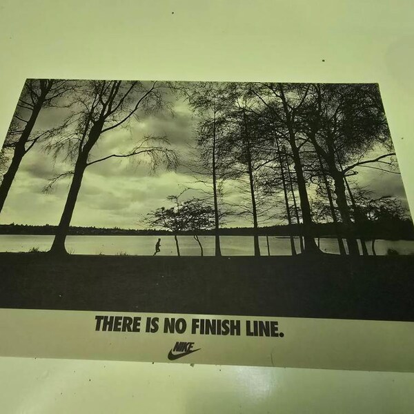 Nike 2004 deep Advertising Poster, Running Motivation, 70s Style Shoes ...