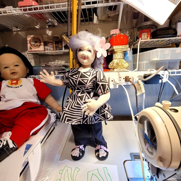 PDF Digital Download, Original Design Dolls, Cloth Doll Pattern "second ...