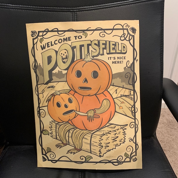 Over the Garden Wall Pottsfield Poster - Wall Art Print by Mark T ...