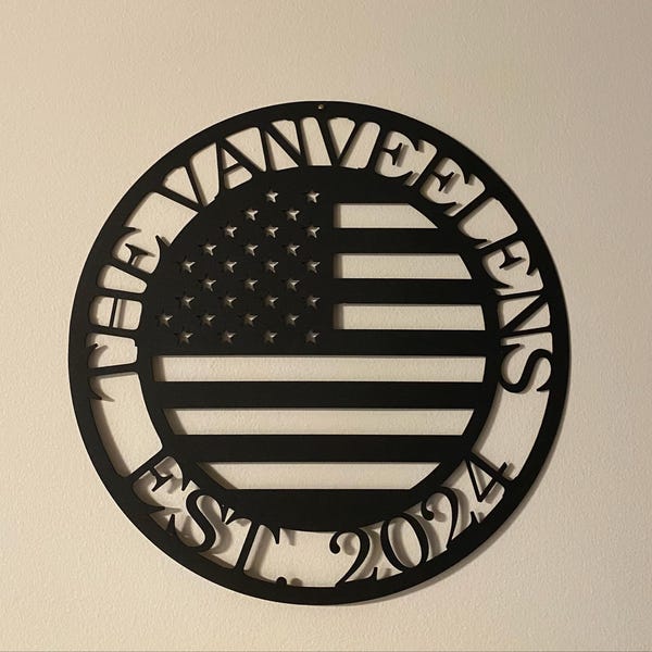 Custom Metal Family Crest Sign / Family Crest / Metal Family Crest ...