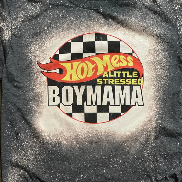 Hot Mess Boy Mama Racing Cars PNG DIGITAL DOWNLOAD for Sublimation or ...